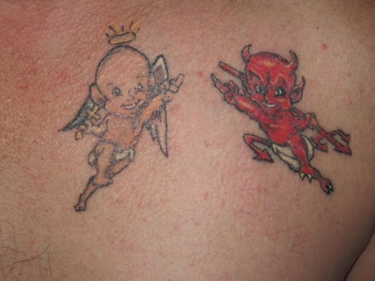 Devil vs. Angel Shoulder Tattoos: Striking Duality Designs - CGS Connect