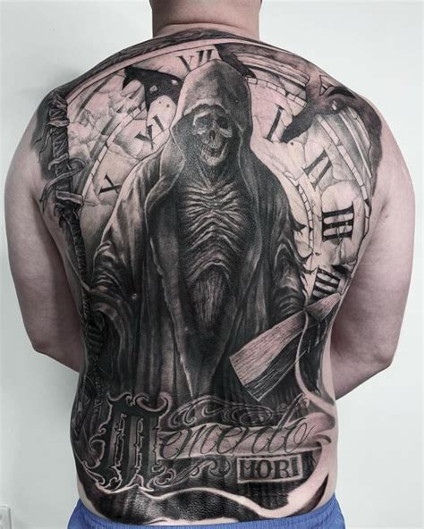 Evil Grim Reaper Tattoo Outline Design Ideas - CGS Connect