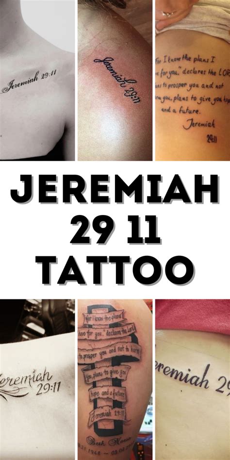 Jeremiah 29:11 Tattoo Stencil: Timeless Faith Ink Design - CGS Connect
