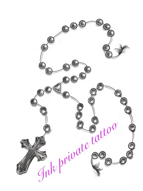 Rosary Tattoo Stencil: Outline Design Guide - CGS Connect