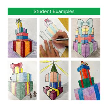 Christmas Boxes Drawing: Creative Perspective Ideas - CGS Connect