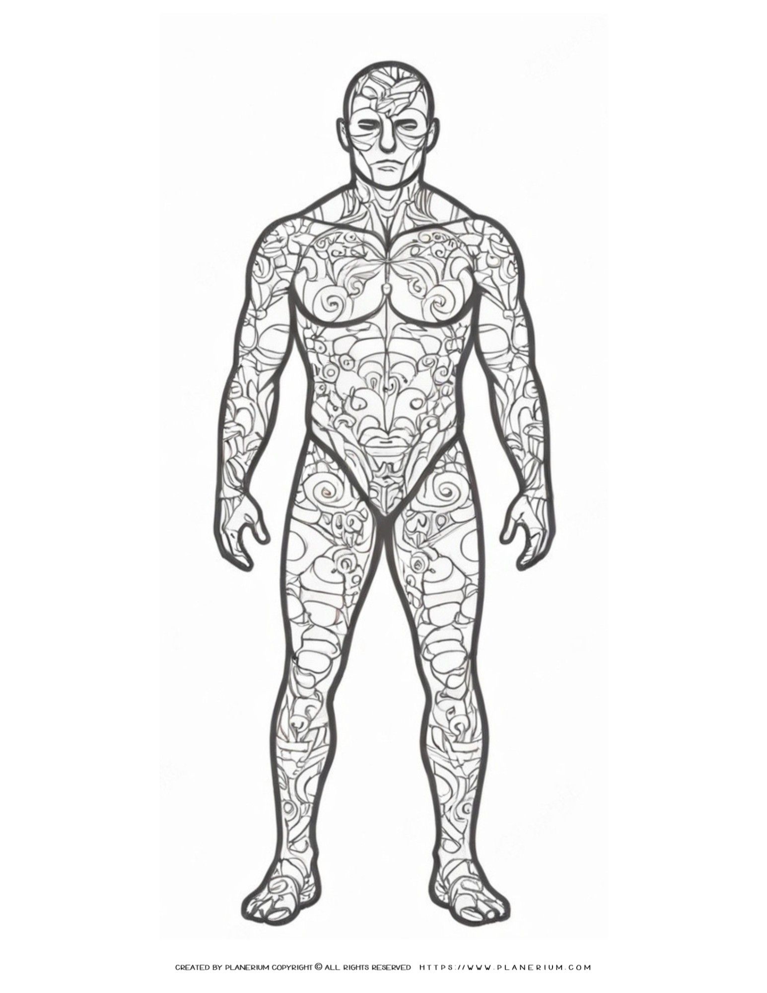 Free Female Body Outline Template for Artists & Designers - CGS Connect