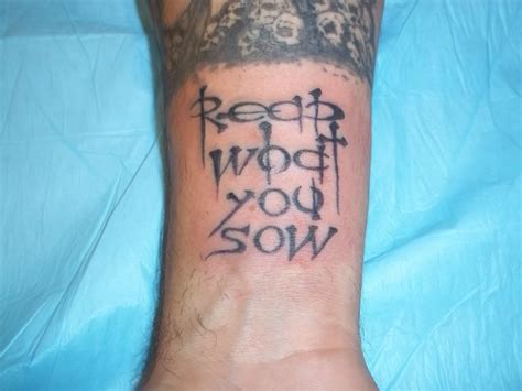 Reap What You Sow Tattoo: Meaning & Design Ideas - CGS Connect