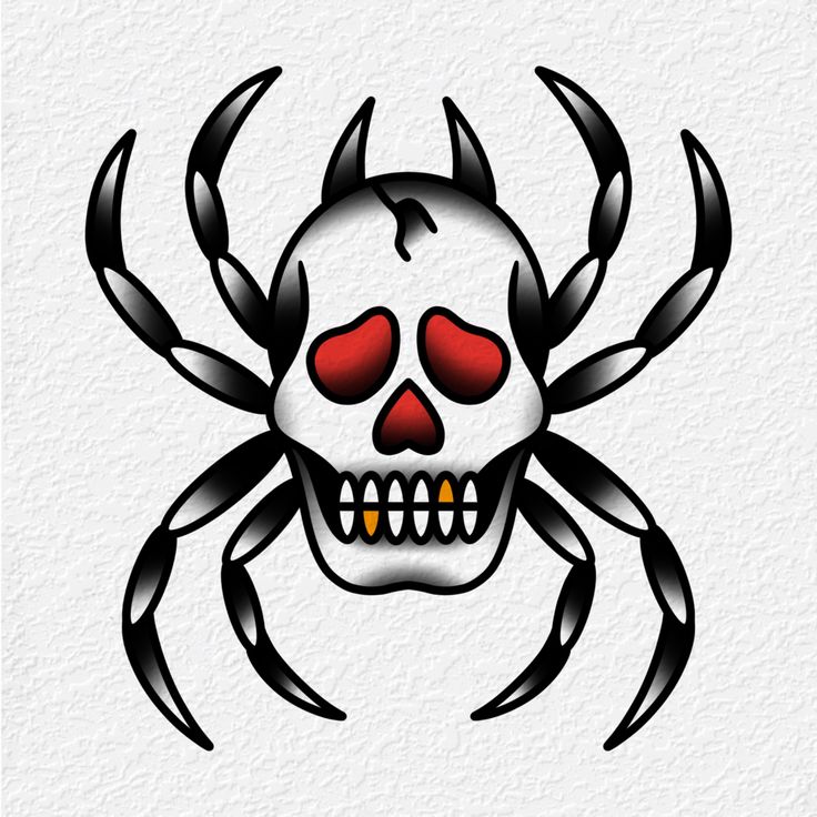 American Traditional Spider Tattoo: Bold, Classic, Timeless Design ...